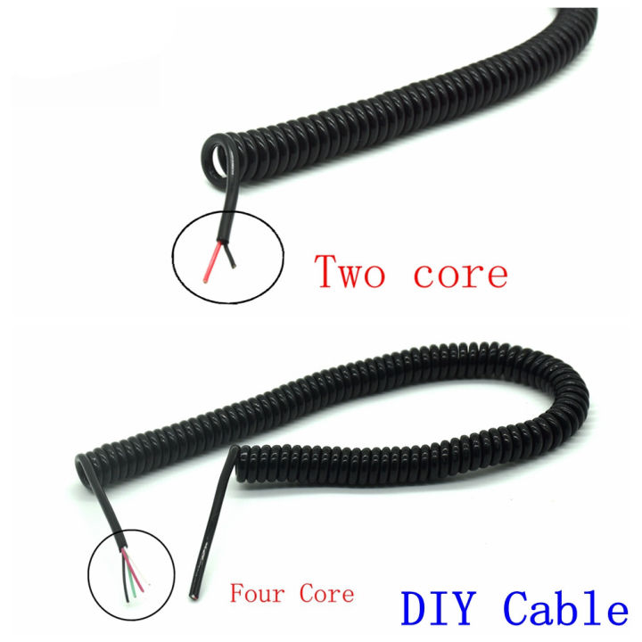 Diy Spring Curl Line Usb Line Usb 4 Core Wire Microusb Extension Data ...