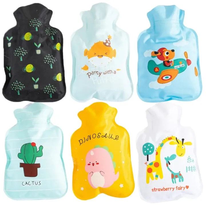 hot pack 350ml Cute Cartoon Hot Water Bottle Water Injection PVC Water ...