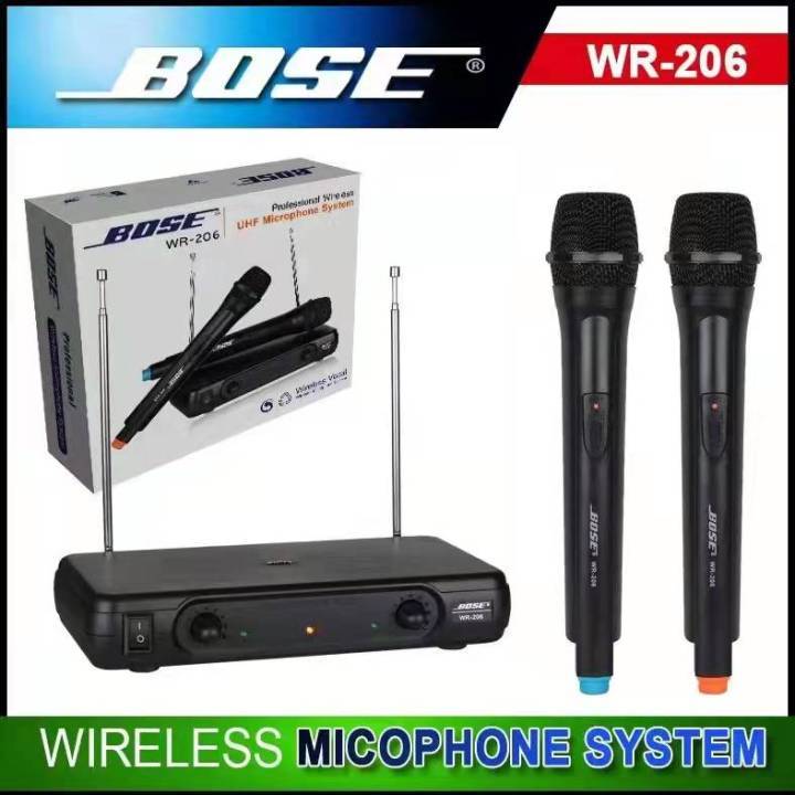 Professional Wireless Microphone System Wr206 Dual Handheld Mic With ...