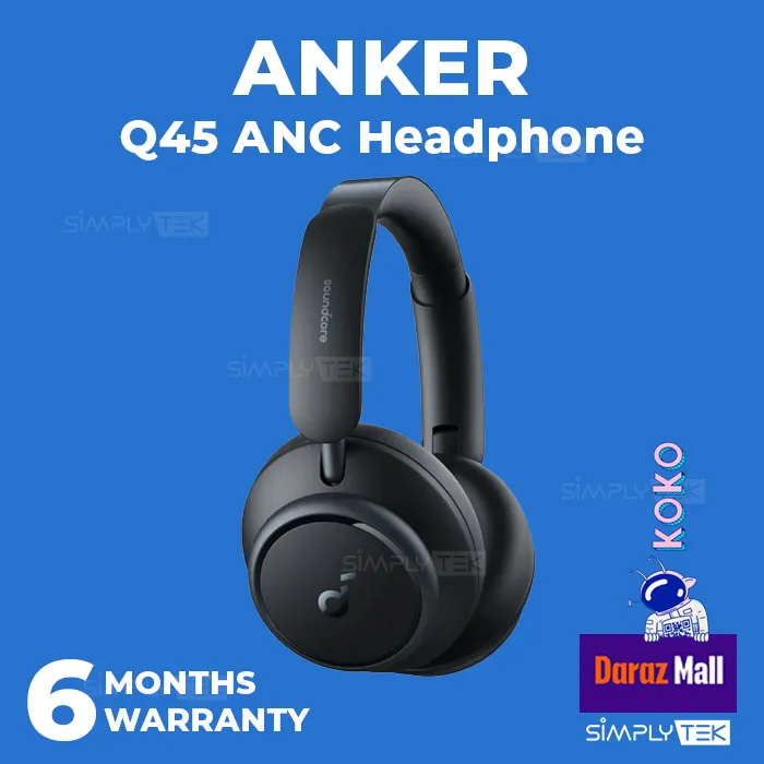 Soundcore by Anker Space Q45 Adaptive Active Noise Cancelling Headphones, Reduce Noise by Up to ...
