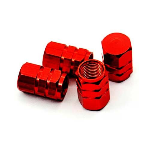 Tires Valve Dust Cap Red Colour 4Pcs | Daraz.lk