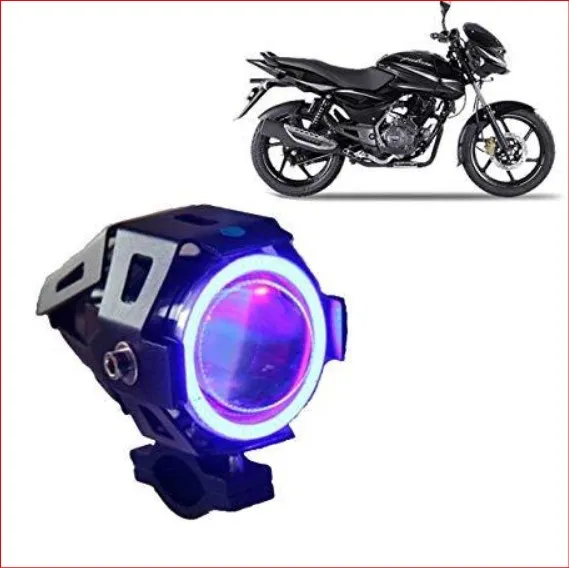 motorcycle lights bulb fog headlights led driving blue colour (Single ...