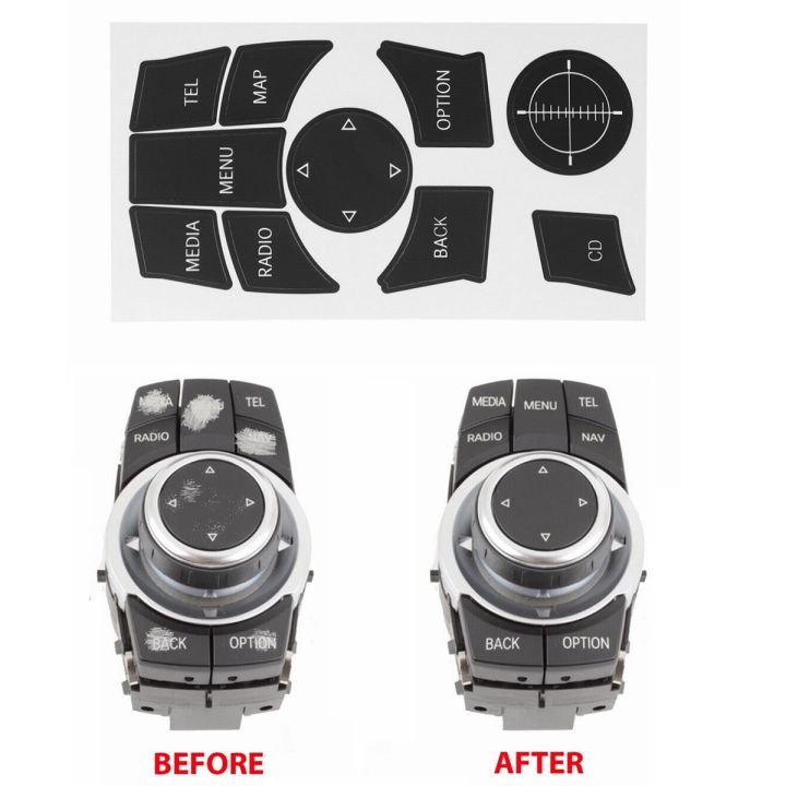 For Bmw Idrive Button Repair Decal Sticker Kit 3 Series F30 F31 F34 E90 ...