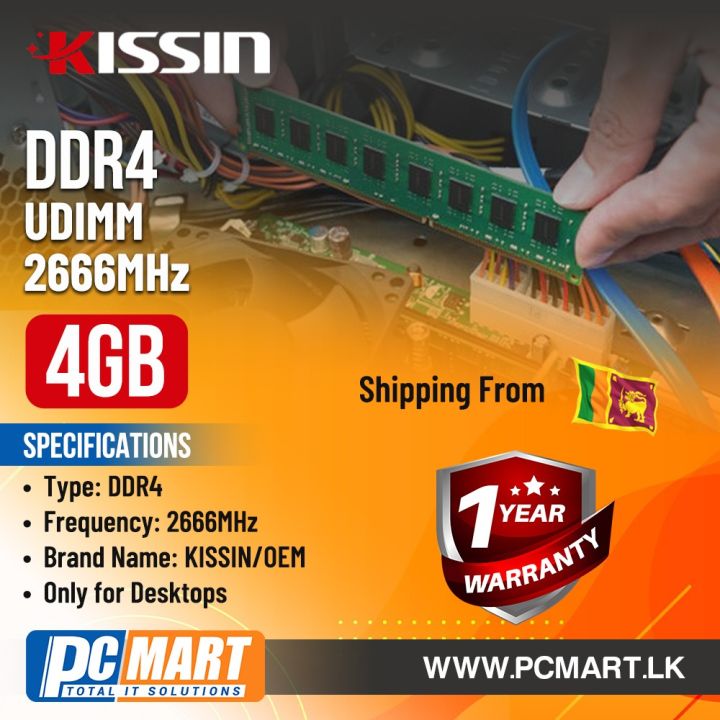DDR4 4GB 2666MHz RAM ( Desktop ) | Daraz.lk