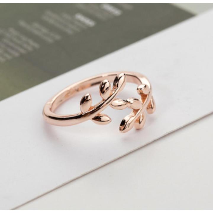 Olive Tree Leaves Design Ladies Ring For Girls | Daraz.lk