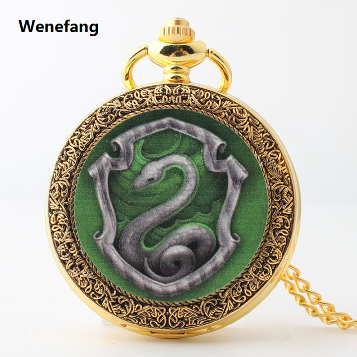 Wenefang Luxury New 2017 Slytherin Magic Academy Pocket Watch Harry ...