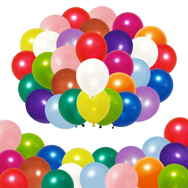 10" Shine 100 Balloons Packet Decorations Birthday Party Anniversary ...