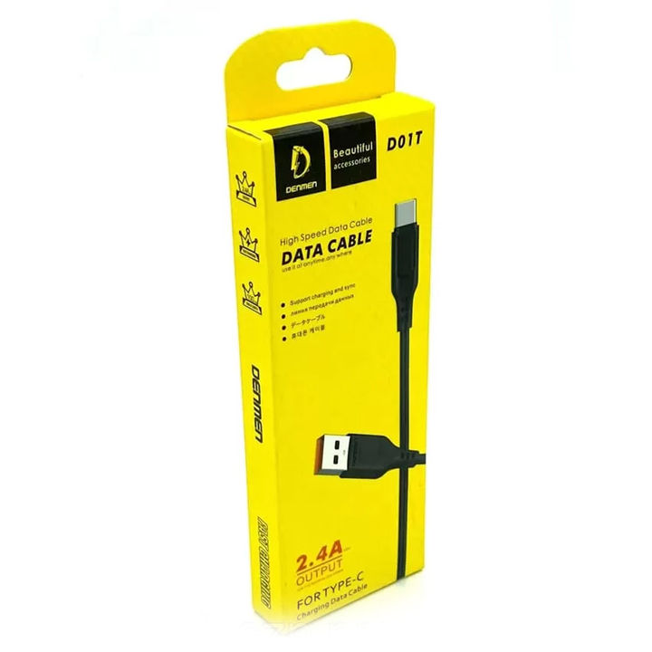 Denmen D01T High Speed Data Cable 2.4A Output For Type-C | Daraz.lk