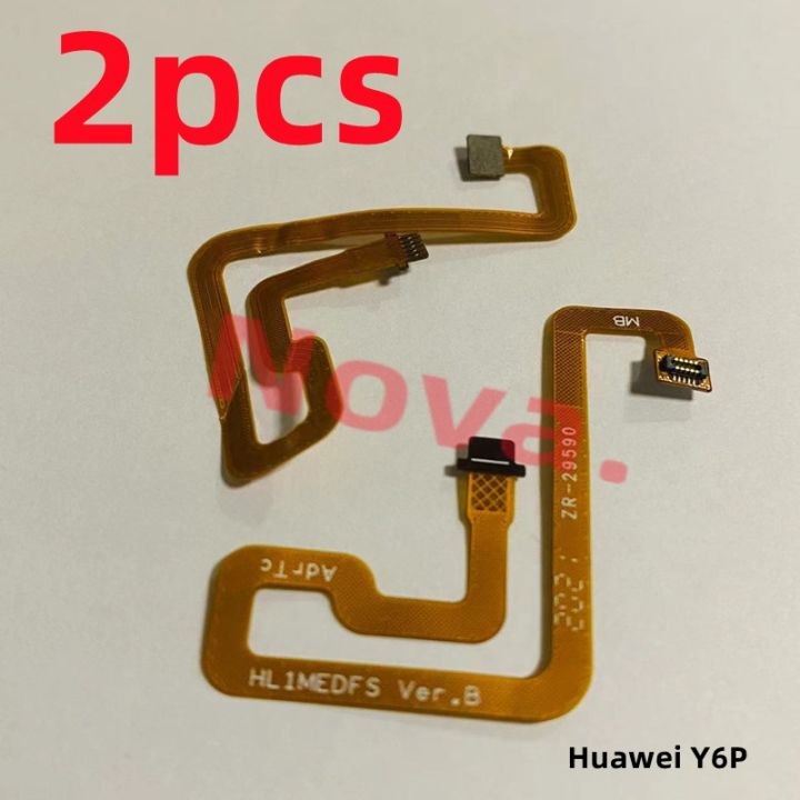 2pcs For Huawei Y6P Fingerprint Sensor Touch Connector Flex Cable ...