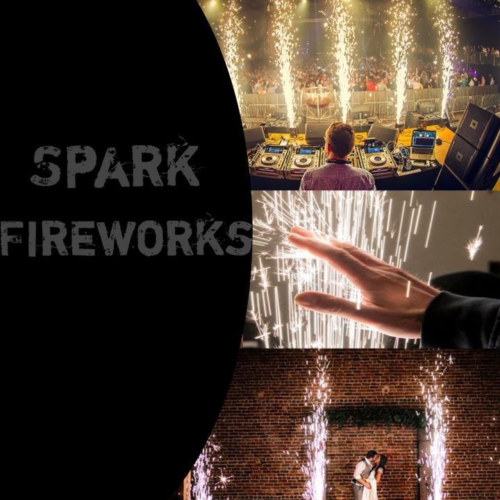 cold spark fountain fireworks electric spark fireworks fire fountain part stage | Daraz.lk