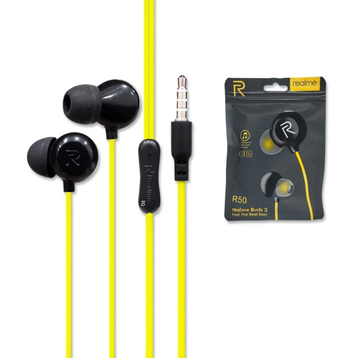 Realme Buds 2 R50 3.5mm Jack Wired Single Pin Earphone Built-In ...