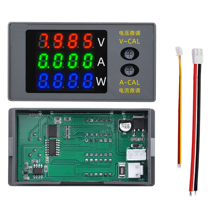 DC730 LCD Digital Voltmeter Ammeter Wattmeter Voltage Current Power ...