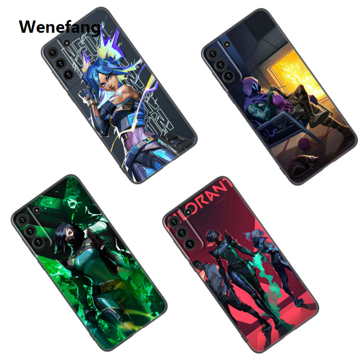 Wenefang Luxury The Valorant Game Black Silicone Phone Case For Samsung ...