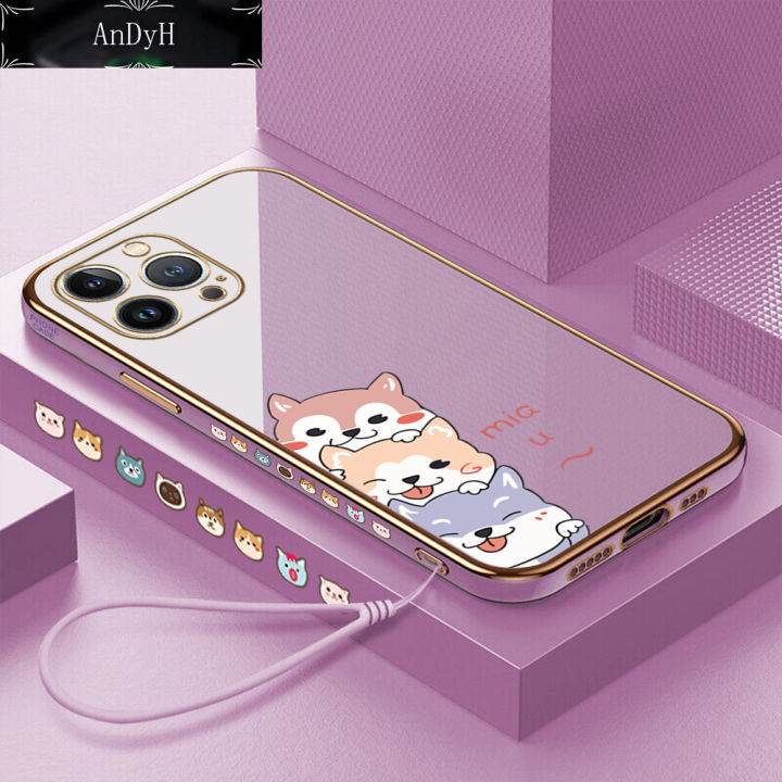 AnDyH Casing Case For iphone 14 15 16 Pro Max 14 Plus Case Fashion Cute ...