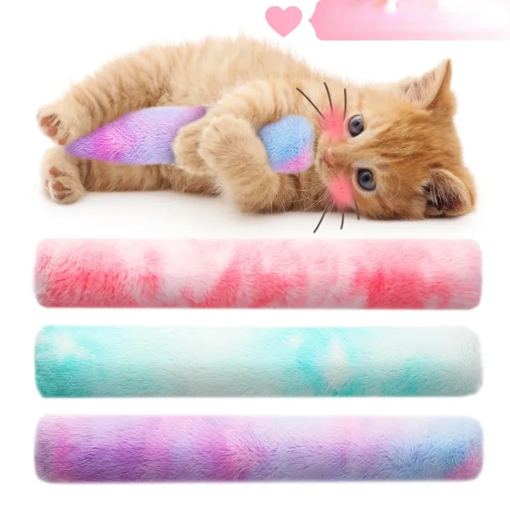 Interactive Cat Chew Toys Kitty Kick Sticks Soft Plush Catnip Toy ...