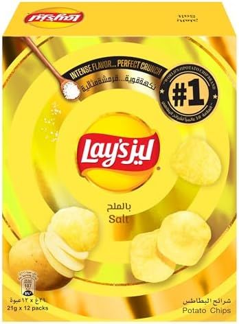 Lay's Salt Potato Chips, Pack of 12 x 21 gm FROM DUBAI (SAM) | Daraz.lk