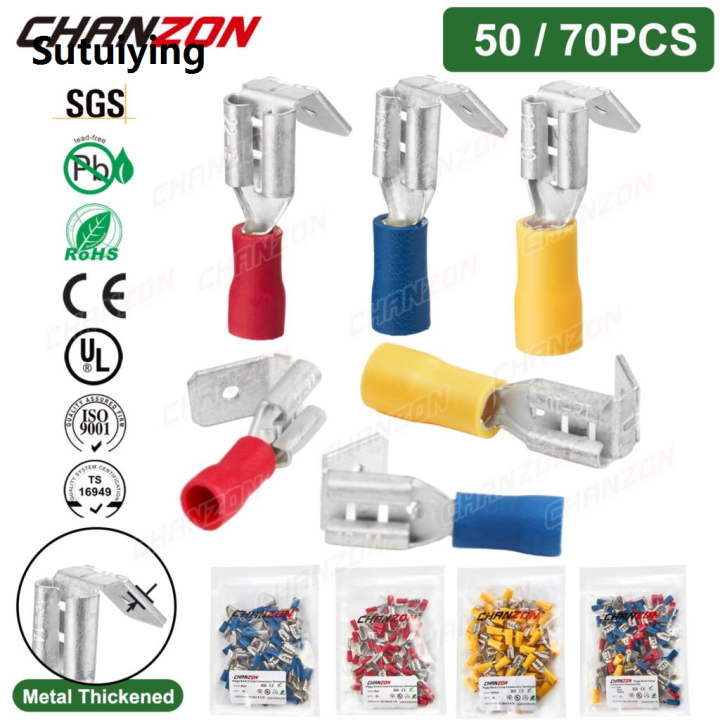 Sutuiying High Quality 50/70PCS Piggy Back Wire Terminals 6.3Mm ...