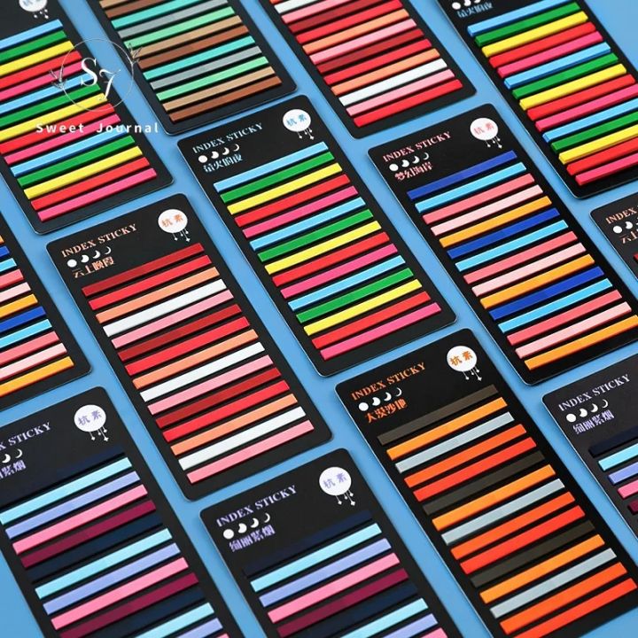 Sweet Journal 300 Sheets Extra Thin Transparent Solid color Sticky ...