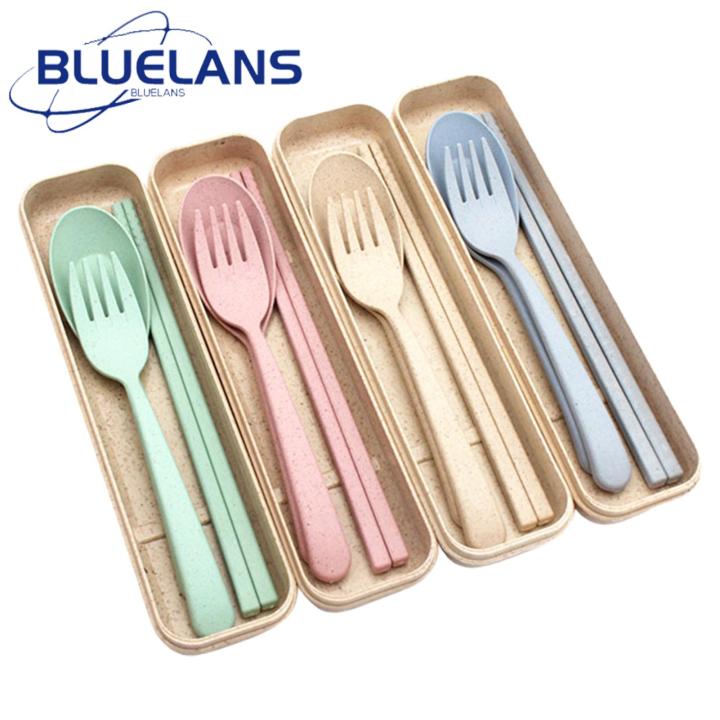 Plastic Cutlery Set Portable Eco-friendly Cutlery Set with Box Ideal ...