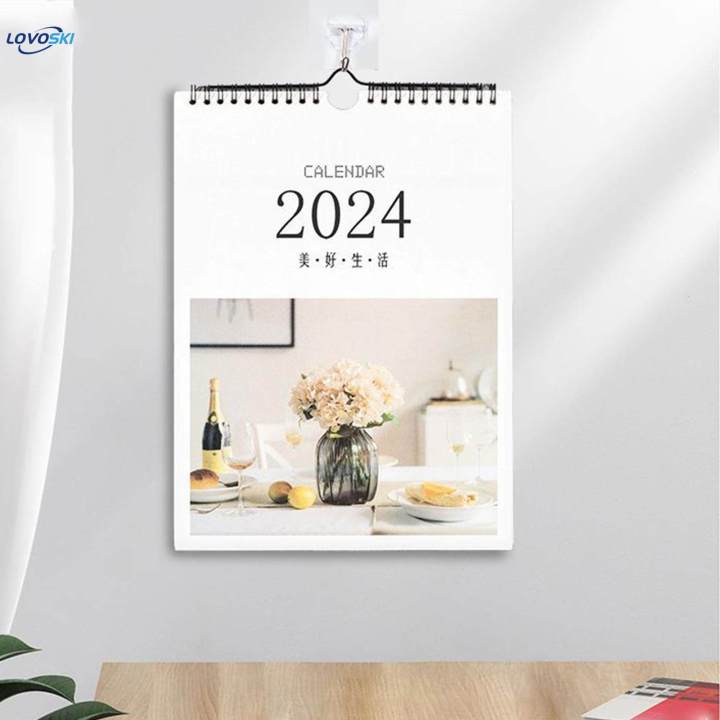 Coil Wall Calendar Hanging Hook Personal Daily Planner Calendar 16 ...