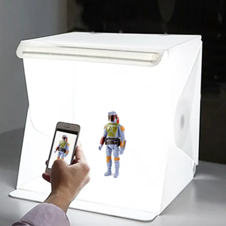Mini Portable LED Lightbox Photo Studio Tent | Foldable Photography Box ...