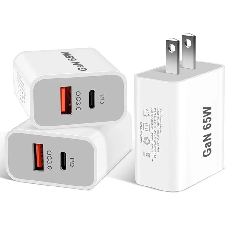 65W Fast Charging PD AU UK US EU plug Charger for iPhone 11pro max USB ...