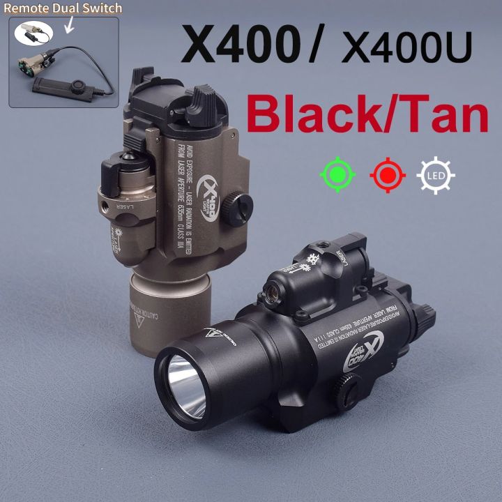 Tactical Surefir X300 X400 X400U Ultra Red Green Scout Laser LED ...