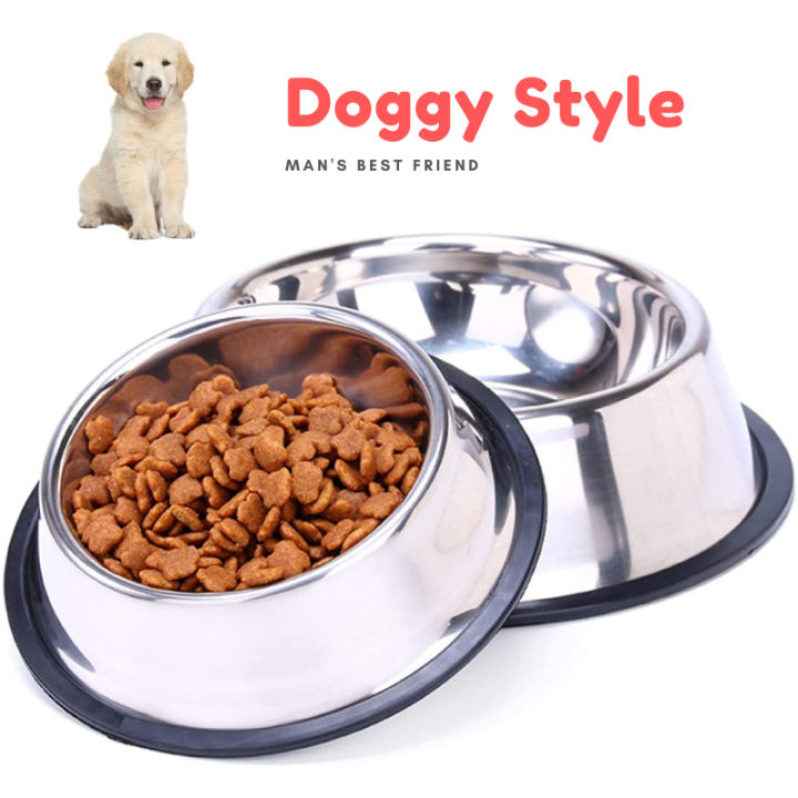 Small 18cm Bowl Stainless Steel Pets Cat Food Bowl Cats Food Bowls Pet Feeders Water Bowl Cat ...