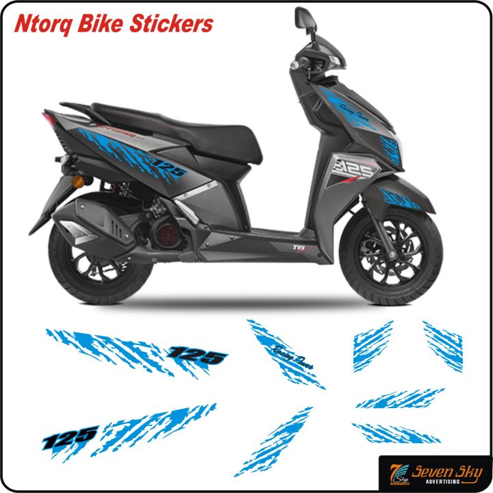 Ntorq Bike Modify Stickers Full Set Double Side High Quality PVC ...