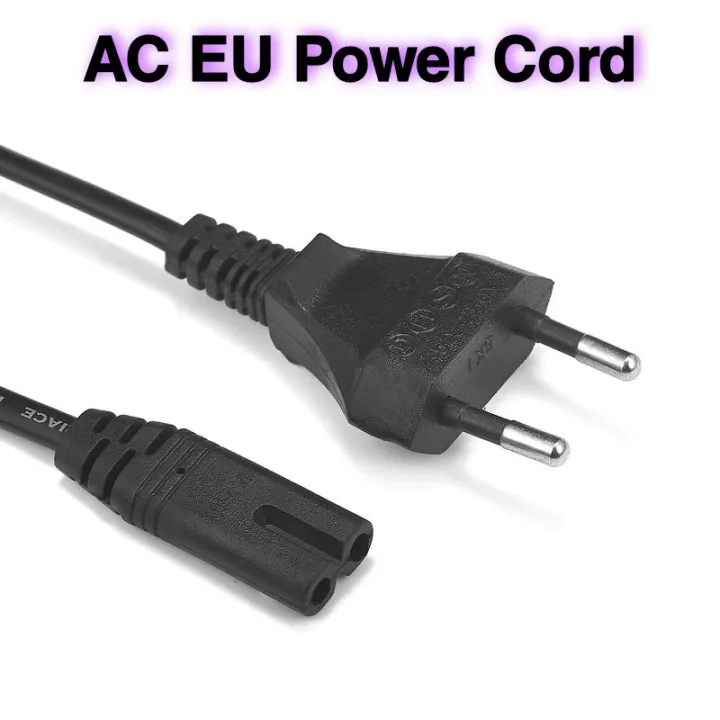 HQ AC EU Power Supply Cable AC Power Cord IEC C7 to EU 2 Pin AC Plug ...