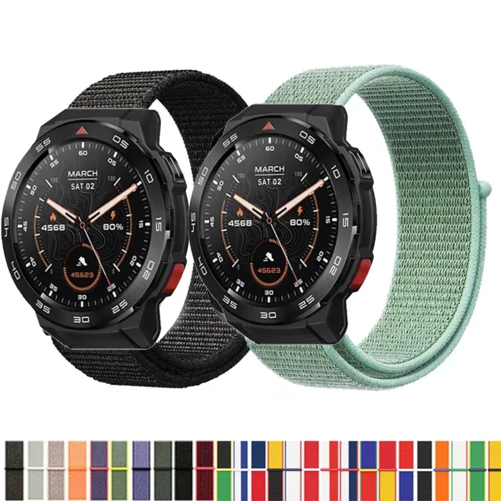 18mm Nylon Loop Strap for Mibro GS Pro Smartwatch Replacment Bracelet ...