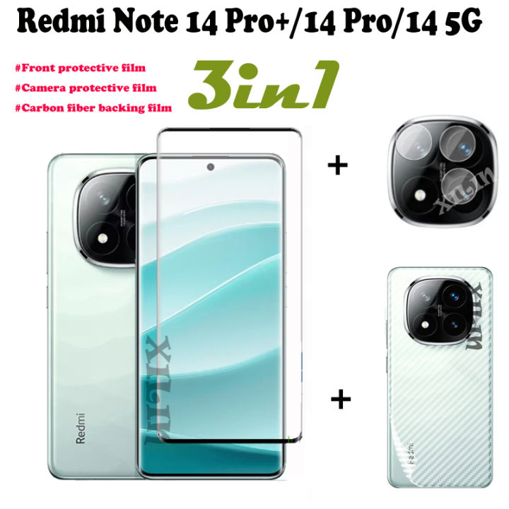 For Redmi Note 14Pro+ plus /Note 14 Pro /Note 14 5G Tempered Glass Full ...