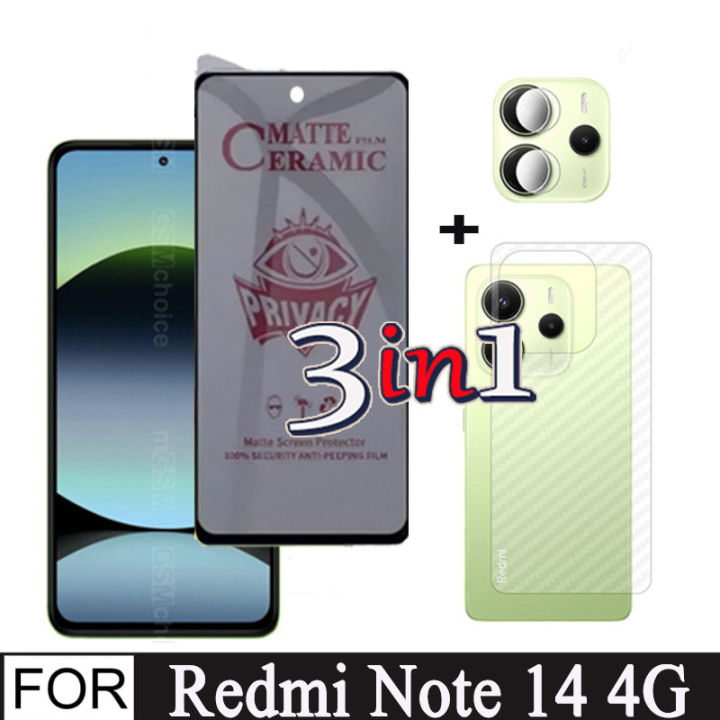 Redmi Note 14 Anti-Spy Privacy Tempered Glass for Redmi Note 14 13 5G ...