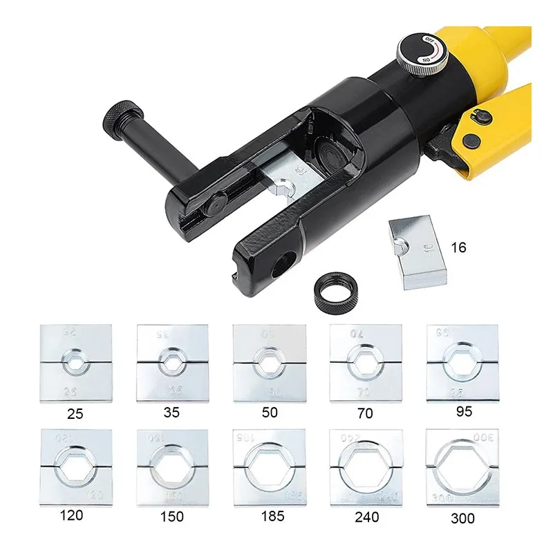 Hydraulic Crimping Tool Battery Cable Lug Terminal Wire Crimper Tool Kit 16 300 YQK 300 Daraz.lk
