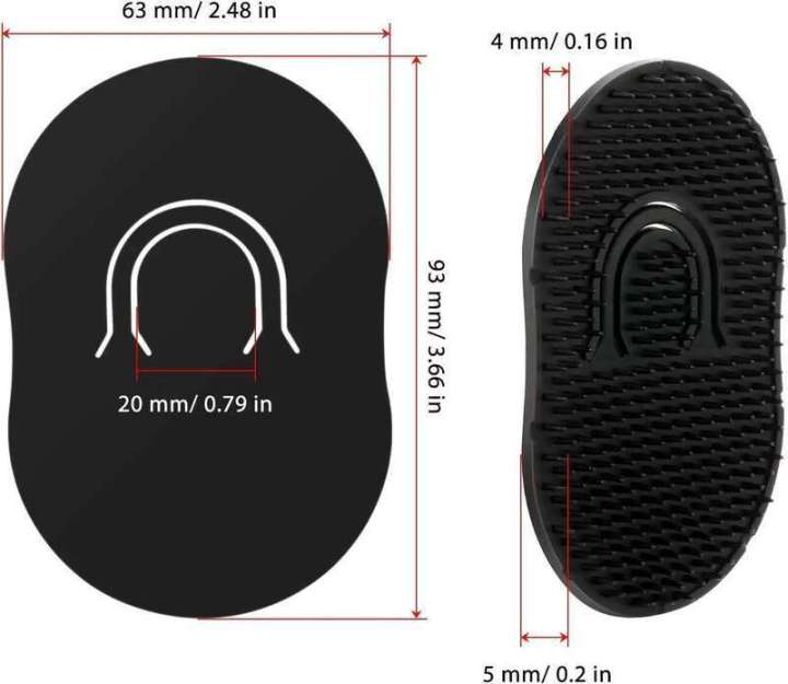 NEW Wholesale 12PCS Black Small Round Hair Washing Portable Pocket Comb ...