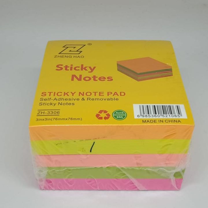 Sticky Notes Pad - Post it Notes - 3" x 3" 400 Shts Cake | Daraz.lk