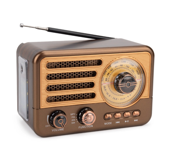 Luxury Rechargeable Bluetooth Supported Vintage/Retro FM USB Drive ...