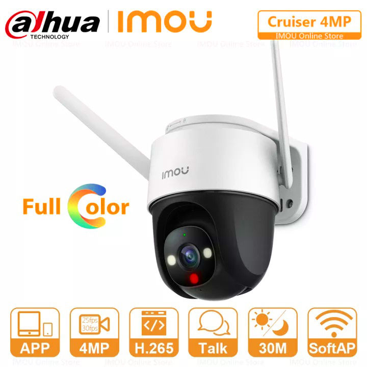 IMOU Cruiser Wi-Fi Camera 4MP Dahua Outdoor IP66 Weatherproof Human ...