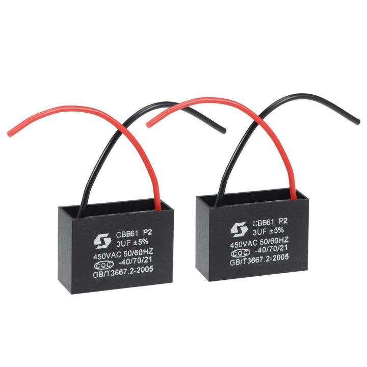 Stand Wall Fan 2 Wire Capacitor 3.0uF (Pack of Two) | Daraz.lk