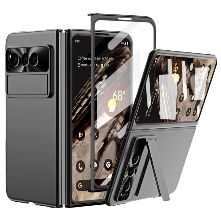 Slim Stand Case with Screen Protector For Google Pixel Fold All ...