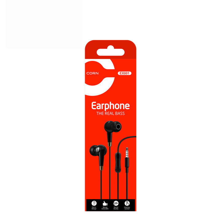 Corn EX001 The Real Bass Earphone With 6 month 1 to 1 replacement ...