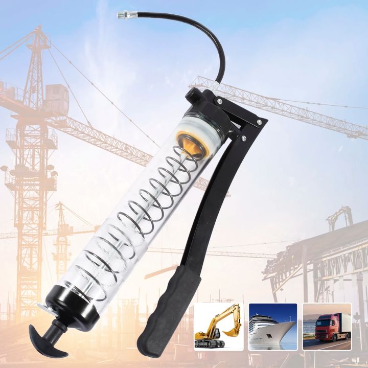 600CC Oiler For Lubrication Grease Gun Oil Pumping Syringe Filling ...