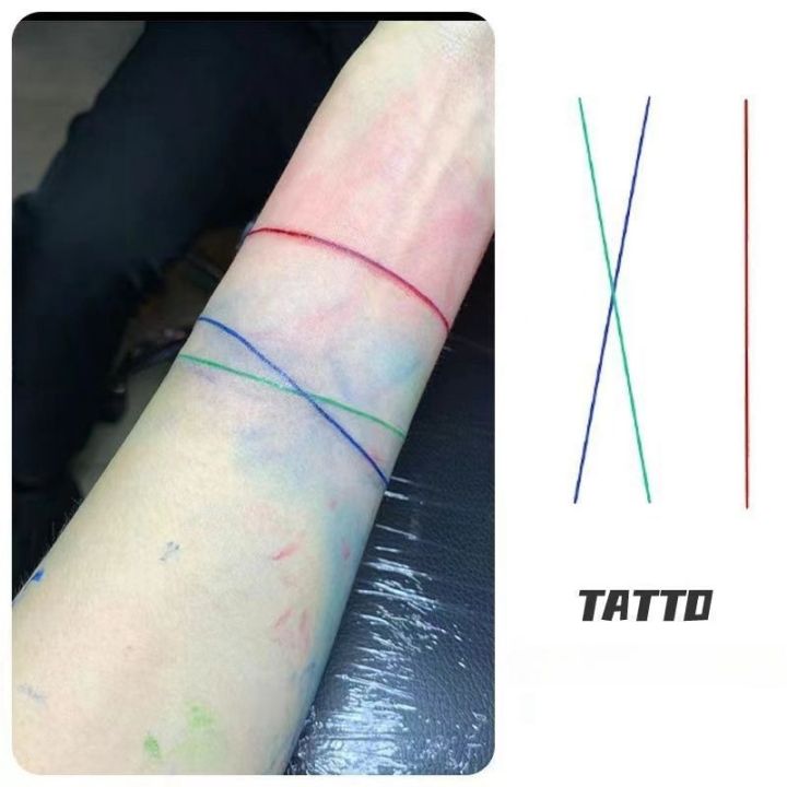 【Factory Simple Color Linear Tattoo Waterproof Arm Niche | Daraz.lk
