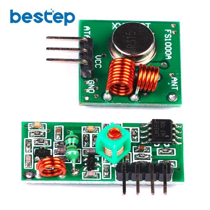 2Pair (4pcs) 315 433 Mhz 315Mhz 433Mhz RF Transmitter And Receiver Link ...