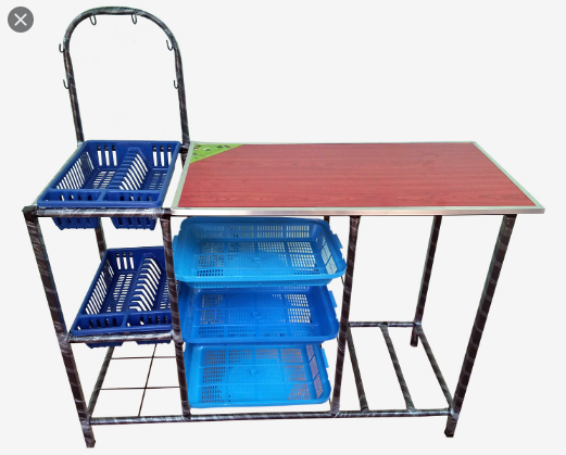 Gas Cooker Table Stand with Cutlery and Dishes Rack | Daraz.lk