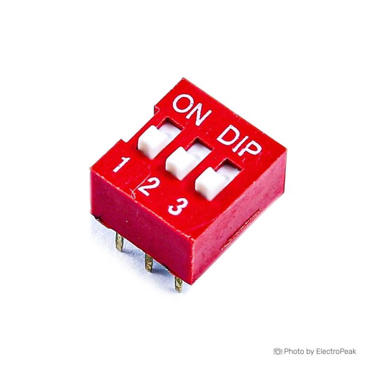Slide Type Switch Module 3 PIN Bit 2.54mm Position Way DIP Red Pitch ...