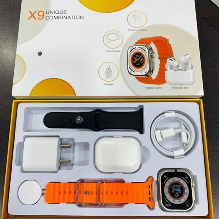 Ultra X9 Smart Watch Combination with Airpods and 25W Pd Fast Charge ...