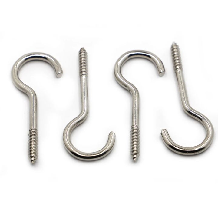 Nickel Light Hook Ring Question Mark Hooks Sheep Eye Hook Screws 1# 2 ...