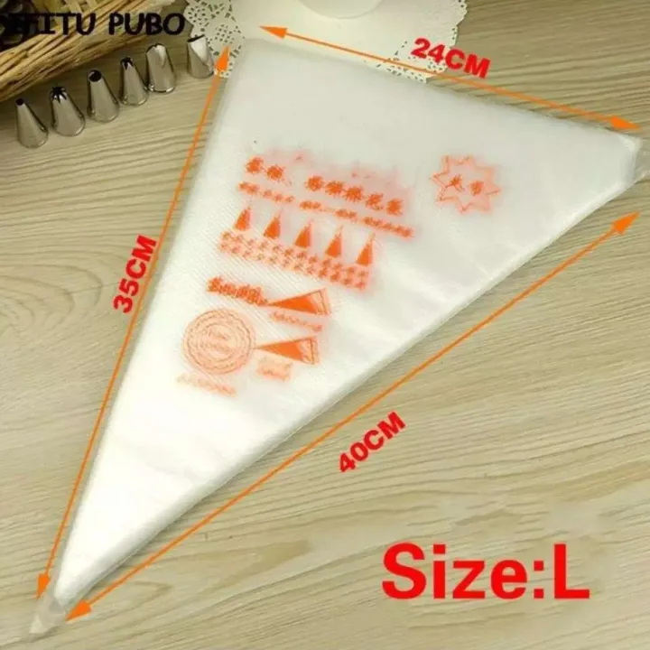 Cake Icing Bags 50 Pcs Small Size - Transparent | Daraz.lk