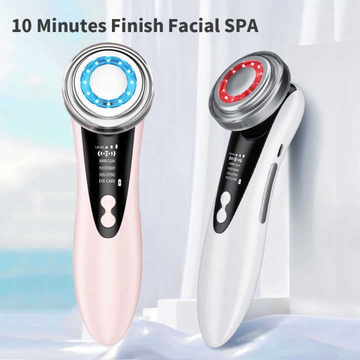 EMS Micro Current Lifting Device Vibration LED Face Skin Rejuvenation ...
